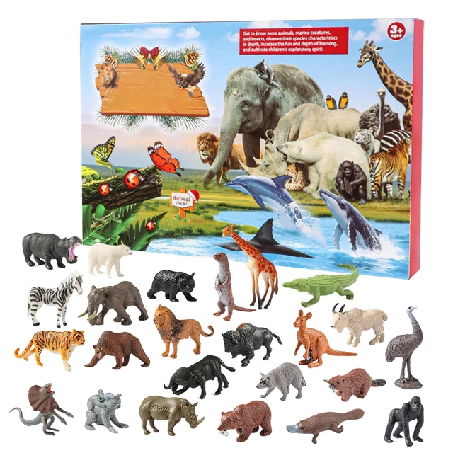 ADVENTSKALENDER 2025 FÜR Kinder, Wildtiere, Modelle, 24 Tage Countdown ...