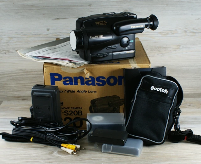PANASONIC NV-S20B VHS-C Video Camcorder With Accessories Manual SPARES ...
