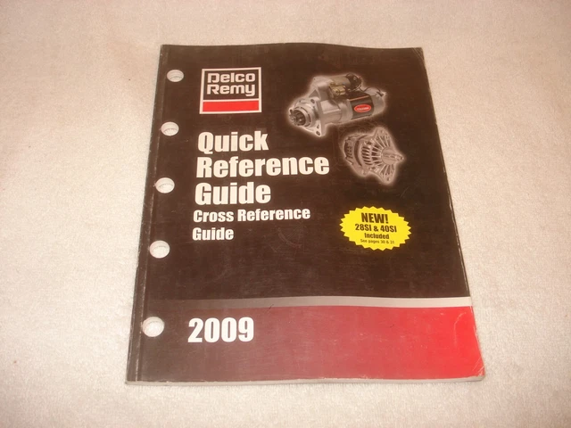 DELCO REMY STARTER Alternator Quick Reference & Cross Reference Guide ...