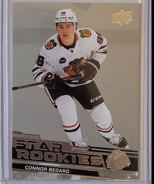 CONNOR BEDARD ROOKIE CARD 2023-24 Upper Deck STAR ROOKIES BOX SET #1 RC ...
