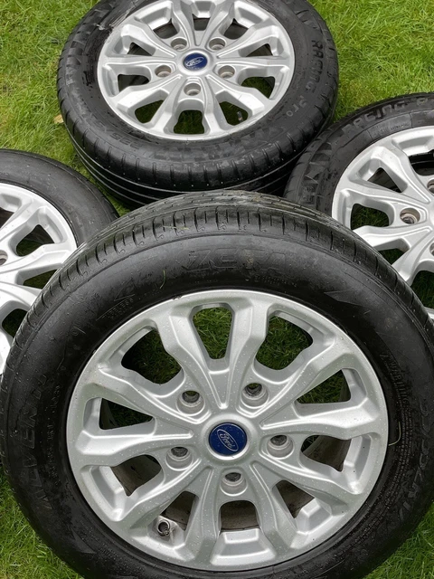 4 X 17& GENUINE FORD TRANSIT CUSTOM LIMITED TOURNEO ALLOY WHEELS TYRES ...