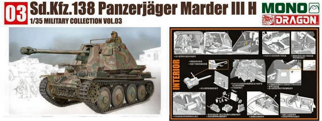 TANK BUILDING ACTION Figure SD.KFZ.138 PANZER JAGER MARDER III H tank £ ...