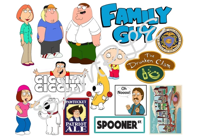 FAMILY GUY EDIBLE Icing Sheet A4 Cake Toppers £5.50 - PicClick UK