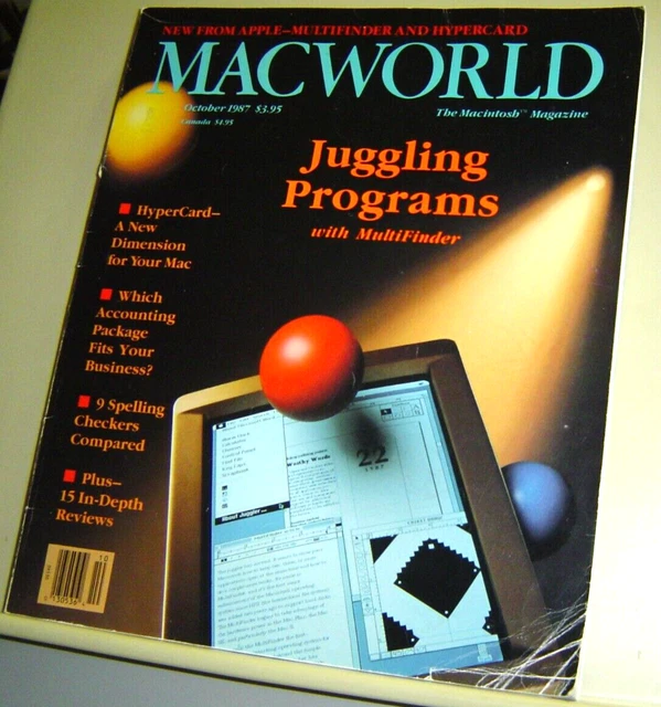 MACWORLD MAGAZINE OCT 1987 MACINTOSH COMPUTER MAC Programs with ...