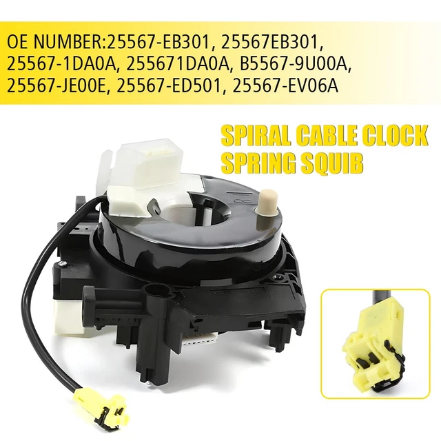 SQUIB SPIRAL CABLE CLOCK SPRING for NISSAN NAVARA D40 NOTE QASHQAI ...