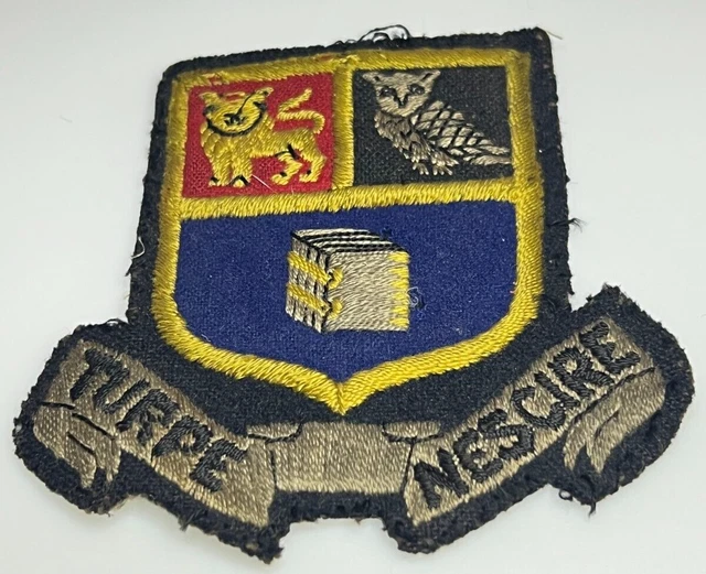 VINTAGE QUEEN ELIZABETH Grammar School Wakefield Blazer Patch 1950's ...