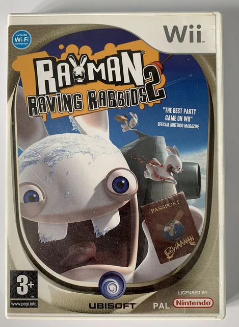 RAYMAN RAVING RABBIDS 2 Game Wii Nintendo With Manual Instruction ...