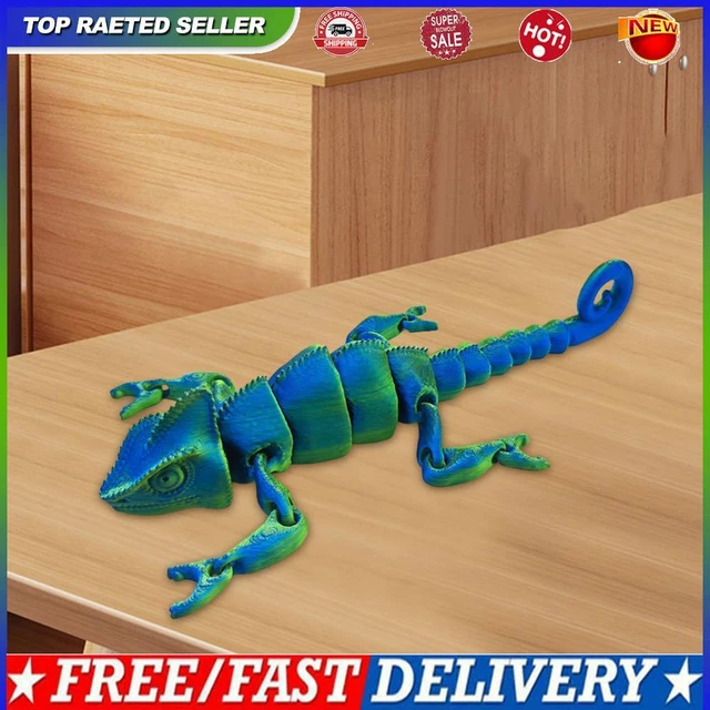 3D PRINTED LIZARD Articulated Models Flexible Joint Animal Lacertid ...