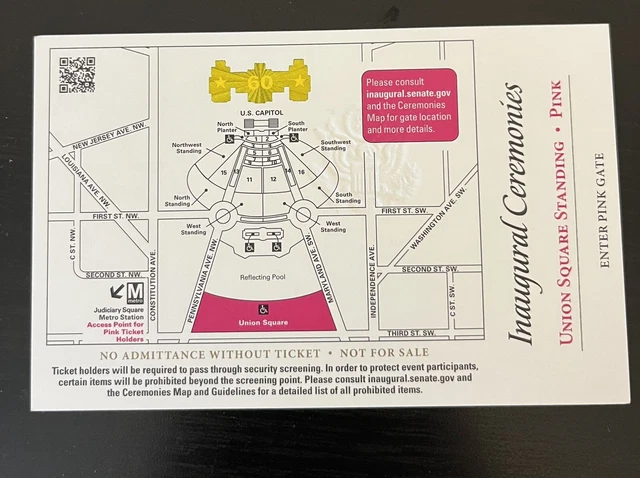 DONALD TRUMP 2025 Official Presidential Inauguration Ceremony Pink ...