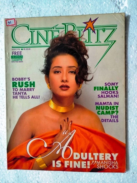 CINEBLITZ 1996 MANISHA Dharmendra Bobby Rekha Neetu Nagma Magazine ...