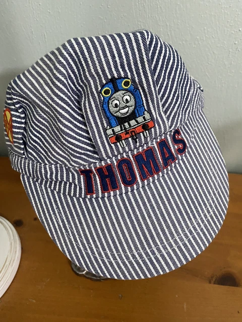 THOMAS THE TANK Engine Train Conductor Engineer Striped Hat Cap ...