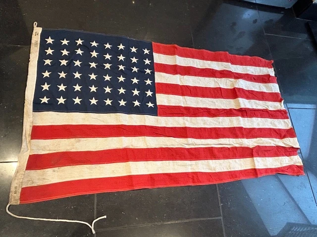 ORIGINAL WW2 US Army Stars And Stripes Flag Dated 1944 £1.00 - PicClick UK