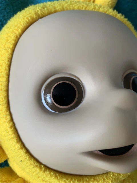 VINTAGE TELETUBBIES 1996 Laa Laa Plush Toy Vinyl Face Hot Water Bottle ...