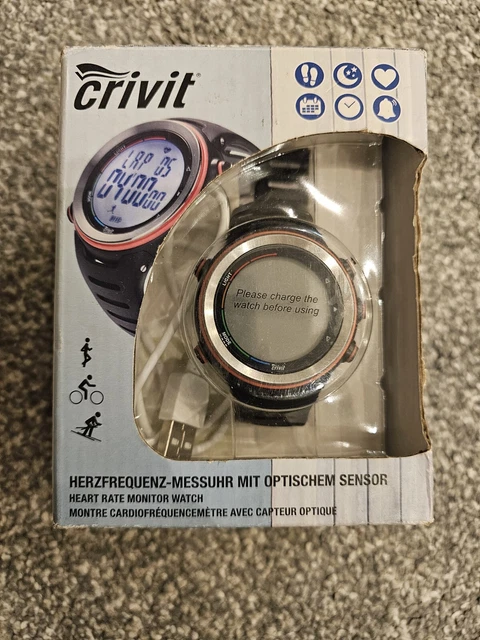 SMARTWATCH IN SCATOLA Crivit cardiofrequenzimetro sport, velocità ...