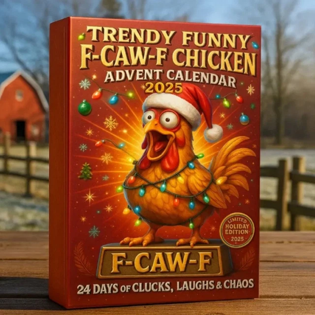 FOR F-CAW-F CHICKEN 2025 Christmas Advent Calendar 24Day Xmas Countdown ...