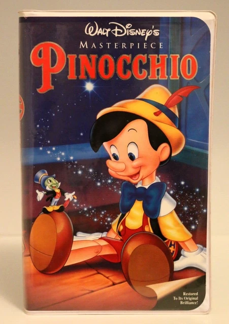 1993 WALT DISNEY Vhs Materpiece Collection Pinocchio Fully Restored ...