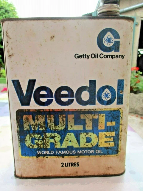 ANCIEN BIDON HUILE Veedol 2L Getty Oil Company Los Angeles EUR 9,95 ...