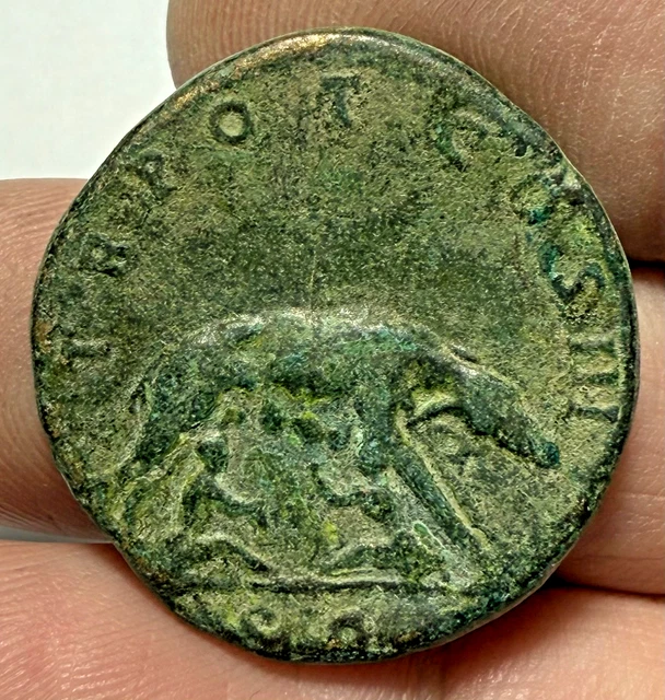 MODERN ROMAN BRONZE COIN Sestertius Antoninus Pius AD154 28mm 18 gr £0. ...