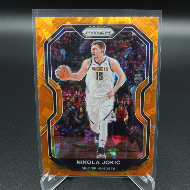 2020-21 NBA PANINI Prizm Basketball Nikola Jokic Orange Ice Prizm Card ...