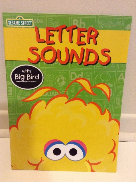 SESAME STREET LETTER Sounds Educational Book In Color With Big Bird NEW ...