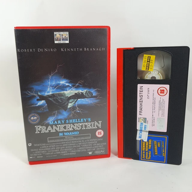 FRANKENSTEIN VHS VIDEO Tape Big Box Ex Rental Blockbuster Columbia Mary ...