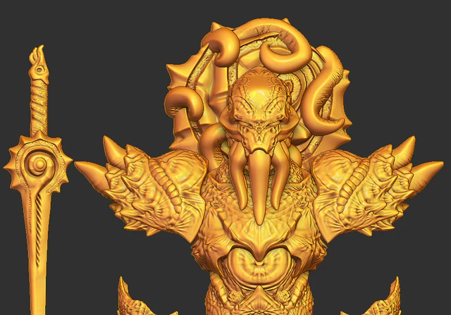 ILLITHID MIND FLAYER 3D printed figure kit for Mythic Legions figures ...