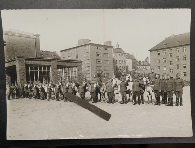 FOTO WK2 ANSICHT Schule Berlin Lager Heer Gebäude Kaserne Pferd Haus ...