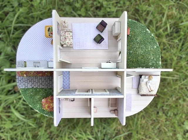 1:48 DOLLHOUSE KIT Openview No.1 house only £16.95 - PicClick UK