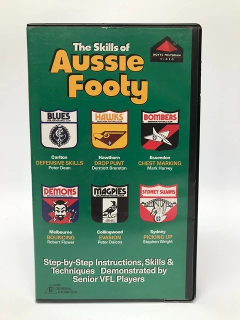 1986 THE BEST Of Aussie Footy VHS VFL Lockett Ablett Dermy Harvey ...