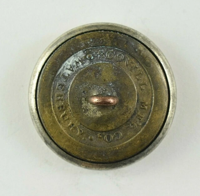 1850S LETTER N Livery Business Scovill RMDC Uniform Button Original ...