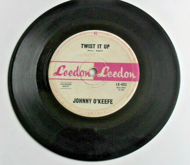 JOHNNY O'KEEFE JOK Twist and Shout Rock n Roll Leedon 7" 45rpm Vinyl ...