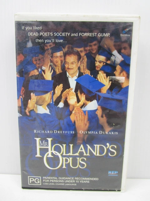 MR HOLLAND'S OPUS, Richard Dreyfuss, VHS Tape, Vintage Video, Movie, PG ...