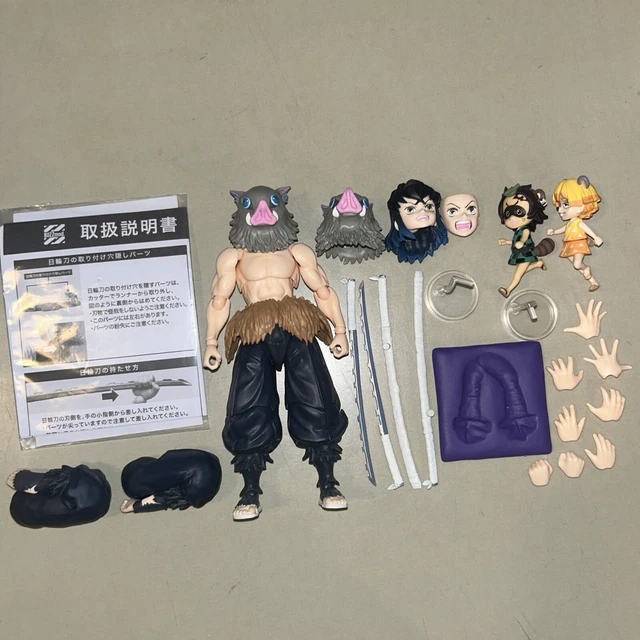 BUZZMOD ANIPLEX DEMON Slayer Inosuke Hashibira 6” 1/12 Scale Figure ...