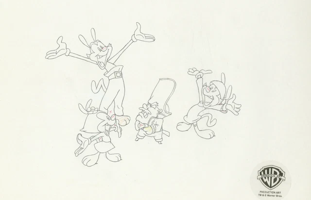ANIMANIACS-YAKKO, WAKKO, DOT-ORIGINAL Production Drawing-H.M.S Yakko £ ... ANIMANIACS-YAKKO, WAKKO, DOT-ORIGINAL Production Drawing-H.M.S Yakko £ ...