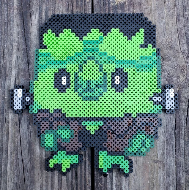 FRANKENROWLET ROWLET POKÉMON Pixel Art Perler Bead Art EUR 24,97 ...