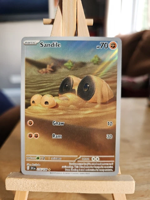 POKÉMON TCG SANDILE Scarlet & Violet Base Set 216/198 Holo Illustration ...