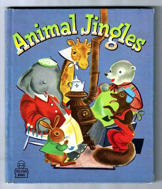 ANIMAL JINGLES ~ vintage children's Whitman Tell-A-Tale Book ...