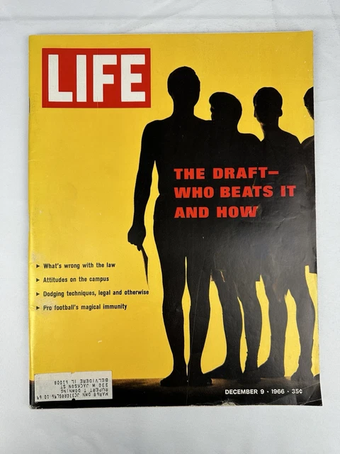 LIFE MAGAZINE DECEMBER 9 1966 The Draft - Who Beat It and How £11.17 ...