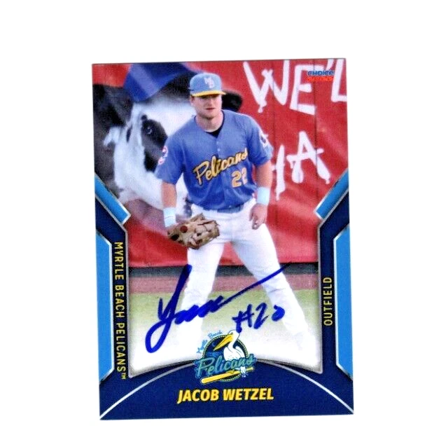 CARTE DE BASEBALL signée Jacob Wetzel 2022 Myrtle Beach Cubs d EUR 14 ...