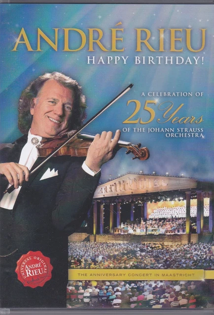 DVD ANDRE RIEU Happy Birthday 25 Years Of The Johann Strauss Orchestra ...