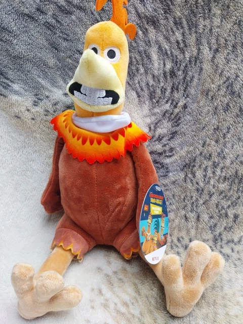 AARDMAN CHICKEN RUN Dawn Of The Nugget 13" Rocky Rooster Plush Toy £14. ...