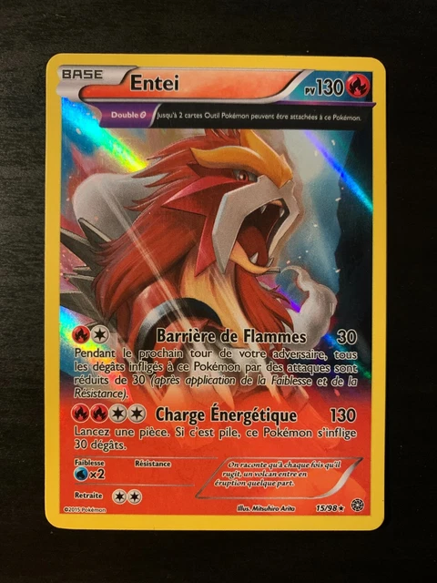 CARTE POKÉMON : Entei 15/98 XY Origines Antiques Française EUR 9,99 ...