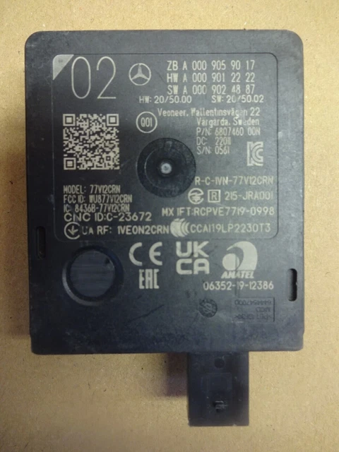GENUINE MERCEDES-BENZ RADAR sensor control unit radar unit A0009059017 ...
