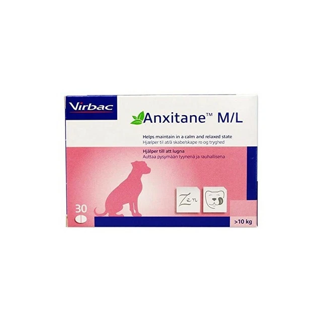 VIRBAC SUPPLEMENT ANXITANE M & L Behaviour 30 Tablets EUR 46,61 ...