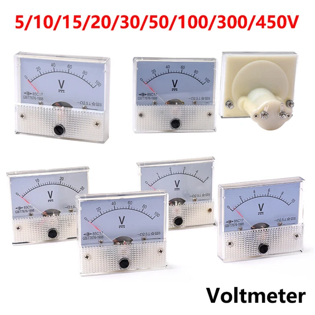 85C17 85C1 VOLT Voltage Meter 5V-450V DC / AC Voltmeter Analog-Panel ...