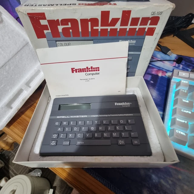 FRANKLIN SPELLMASTER QE-103 Spelling Word Checker Electronic Computer ...