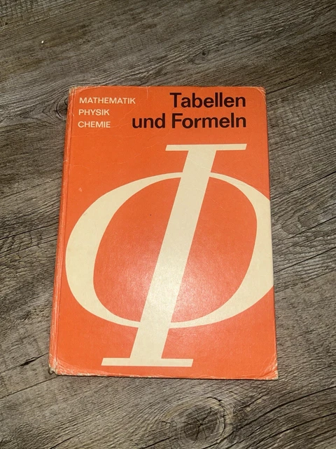 DDR TABELLEN UND Formeln - Schulbuch Mathe Physik Chemie EUR 23,64 ...
