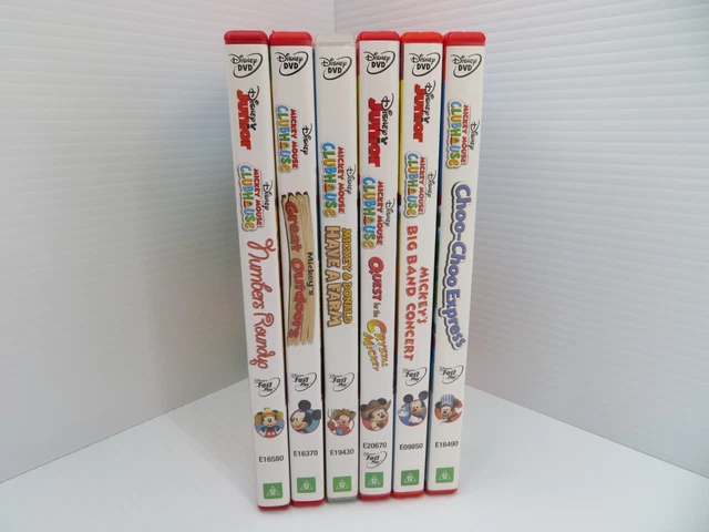 6 X DISNEY Mickey Mouse Clubhouse Set-Choo-Choo Express/Numbers Roundup ...