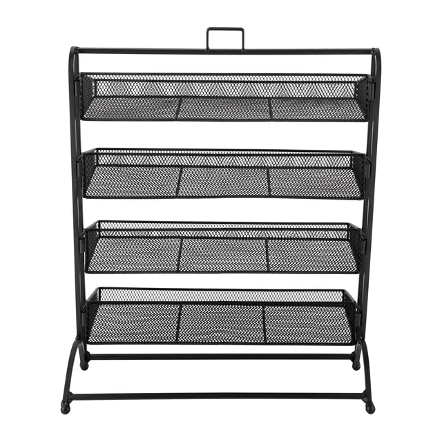 4 TIERS RETAIL Counter Display Rack Stand Food Snack Candy Display ...