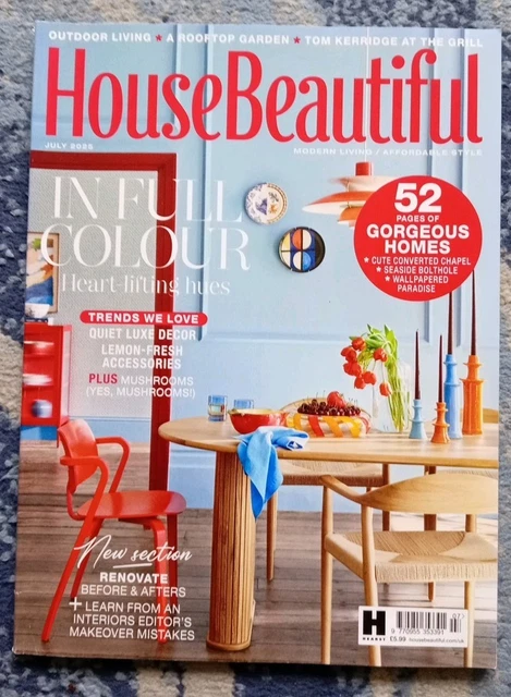 HOUSE BEAUTIFUL MAGAZINE July 2025 August 2025 VGC £5.99 - PicClick UK